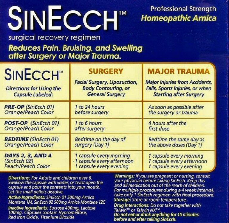 SINECCH™ The Homeopathic Arnica Montana - Nature's Garden of Naples